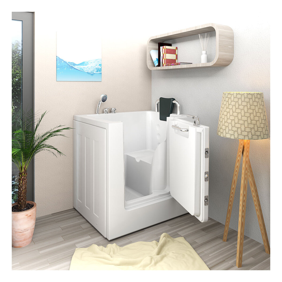 Acqua Vapore Senioren Sitzbadewanne Sitzwanne Badewanne mit Tür S02-C-