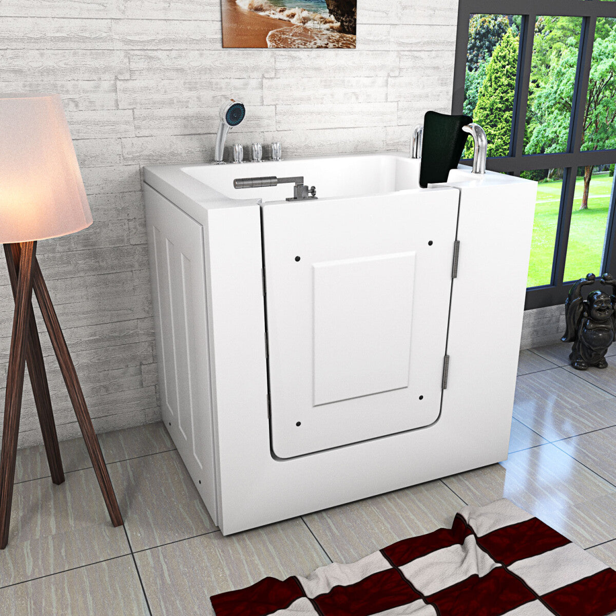 Acqua Vapore Sitzbadewanne Senioren Sitzwanne mit Tür S02-TH-B-R 100x7