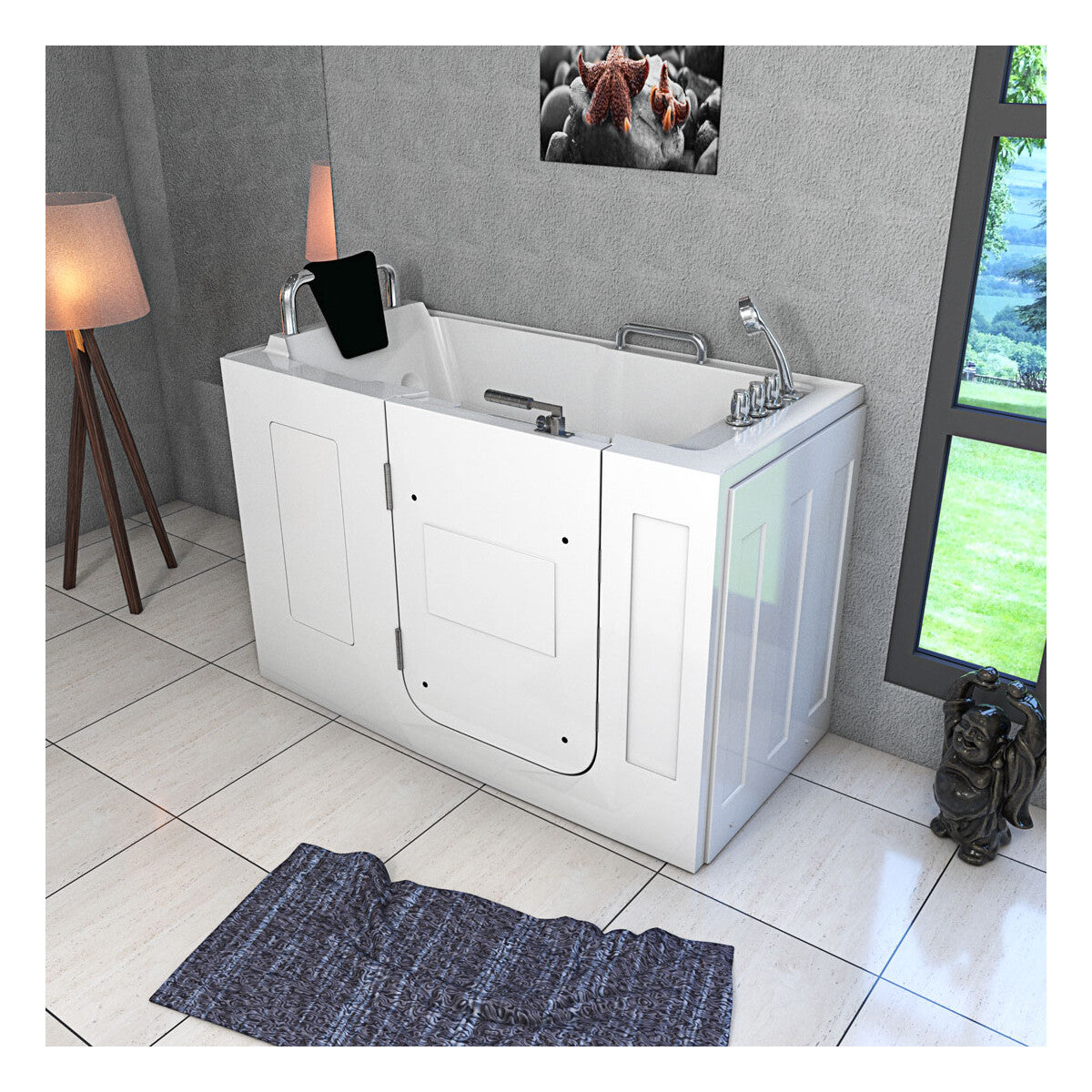 Acqua Vapore Sitzbadewanne Senioren Wanne Sitzwanne mit Tür S07-TH-B-L
