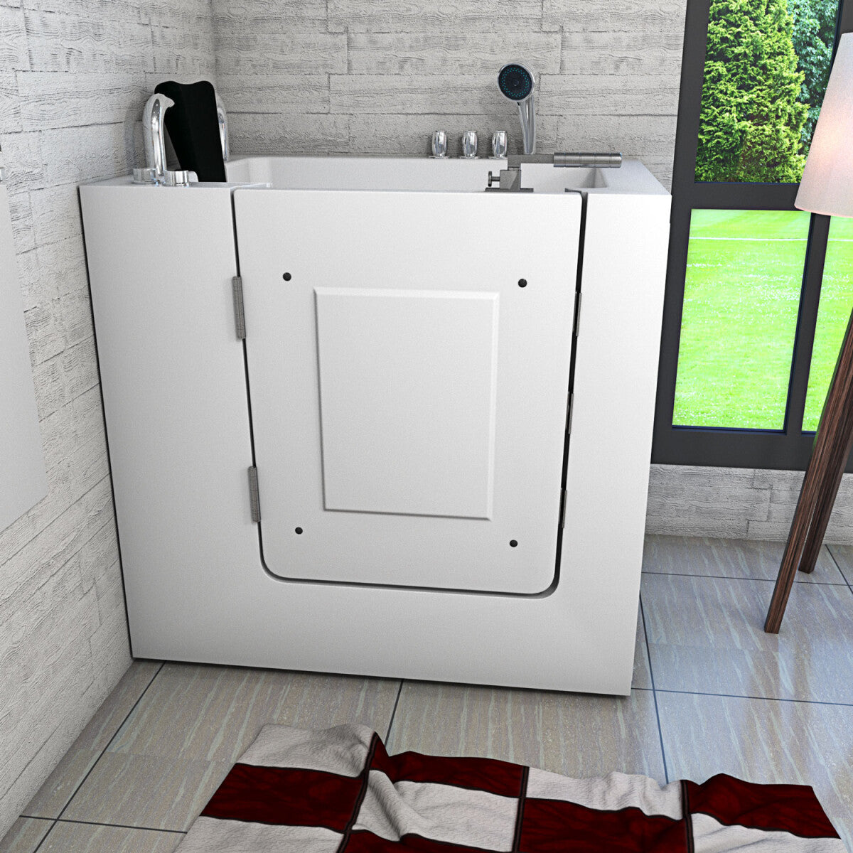 Acqua Vapore Sitzwanne Whirlpool Badewanne mit Tür S02WP-TH-A-L 78x100
