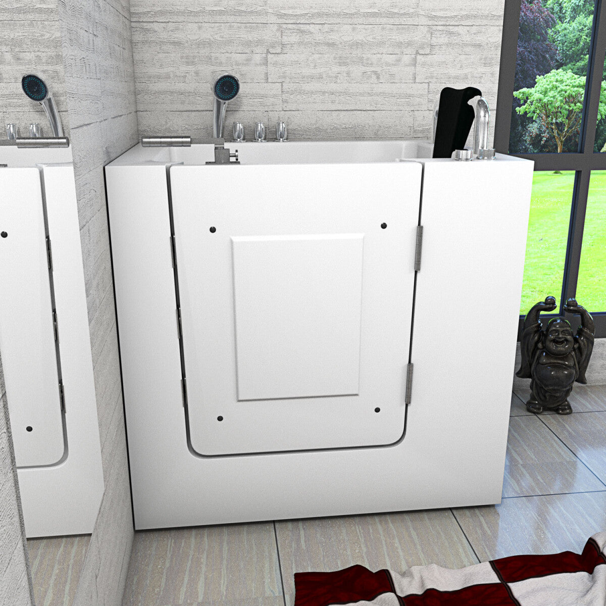 Acqua Vapore Sitzwanne Whirlpool Badewanne mit Tür S02WP-TH-A-R 78x100